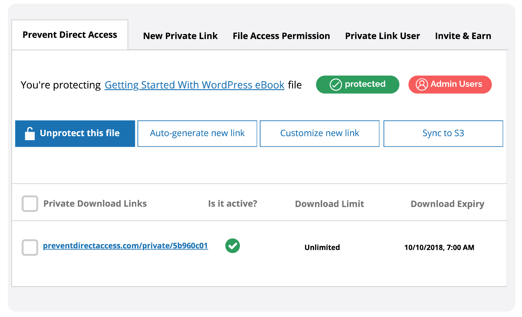 PDA Gold Features - Restrict WordPress Media Files Access
